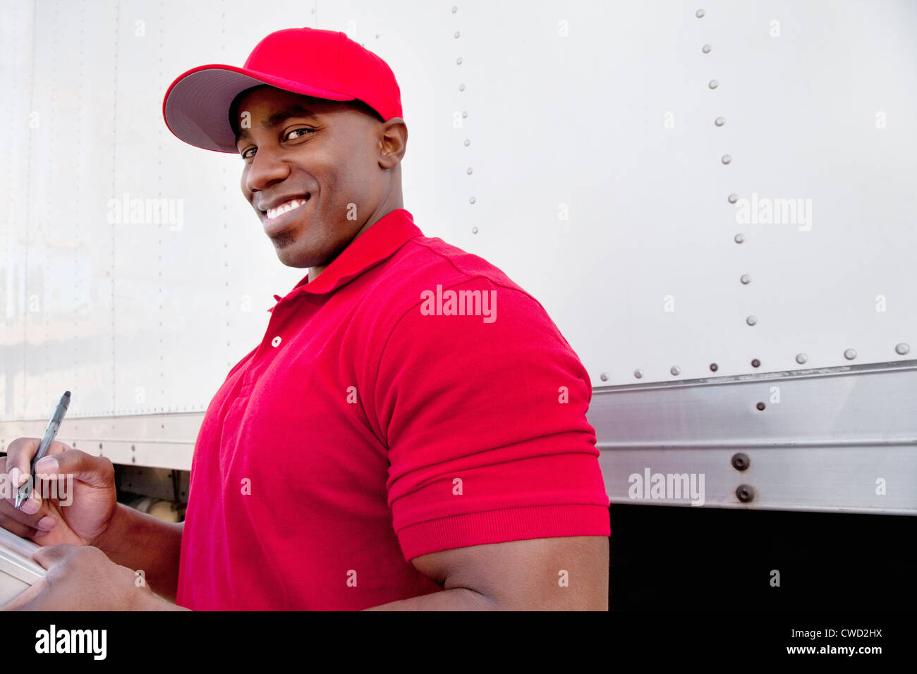 Delivery man truck hi-res stock photography and images - Alamy