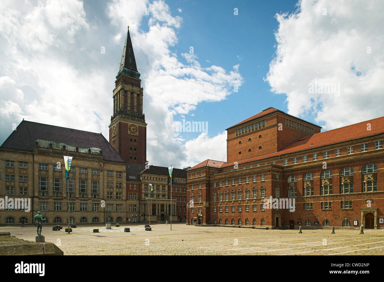 Kiel Opera House and city hall and opera Stock Photo - Alamy