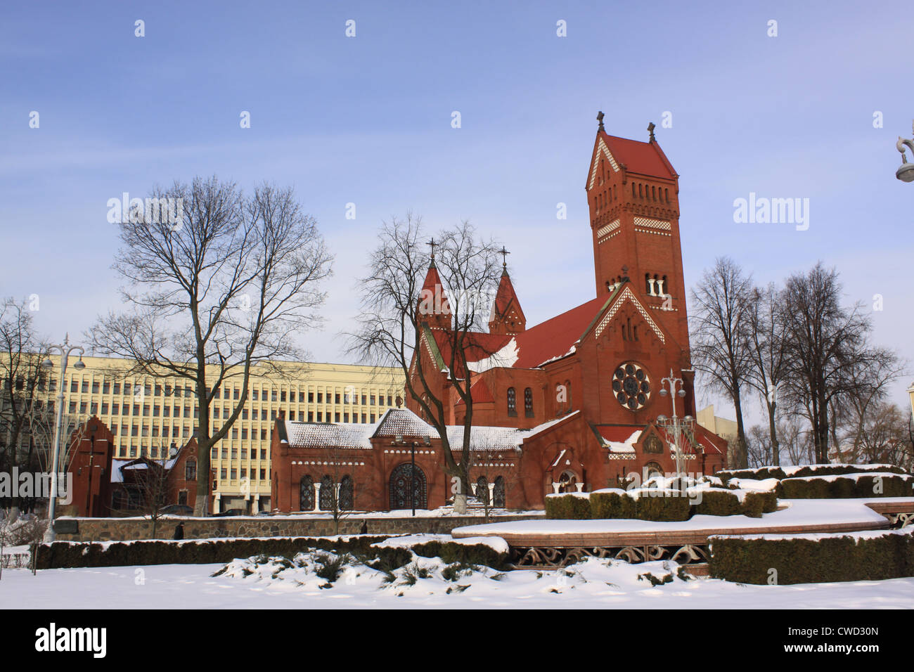 Minsk, Belarus, Church of St. Simeon and St.Helen Stock Photo - Alamy