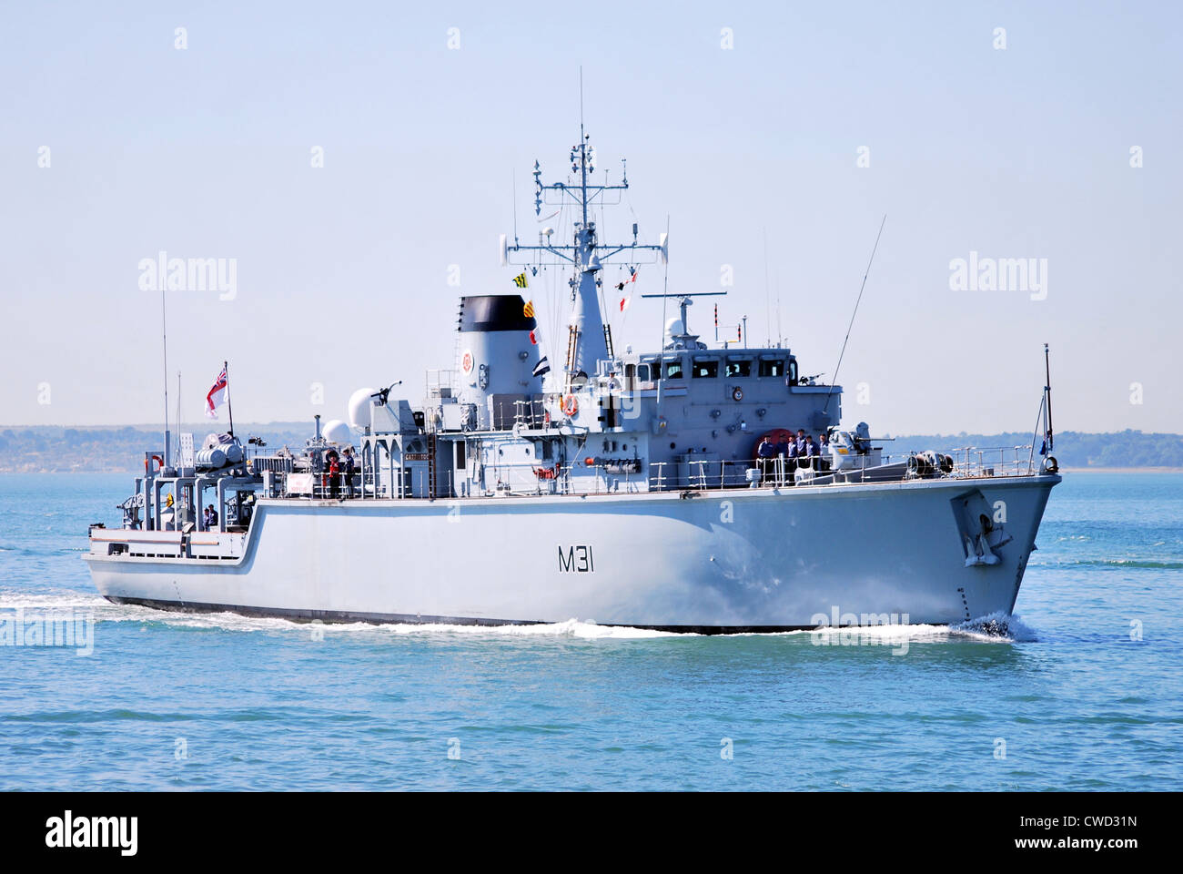 The mine counter measures vessel HMS Cattistock operated by the Royal ...