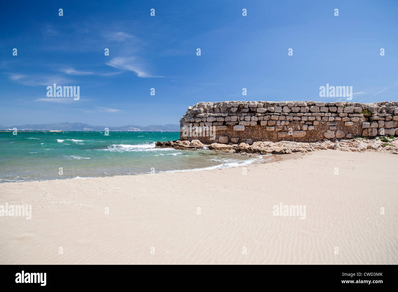 l´escala,catalonia,spain.ancient greek pier Stock Photo - Alamy