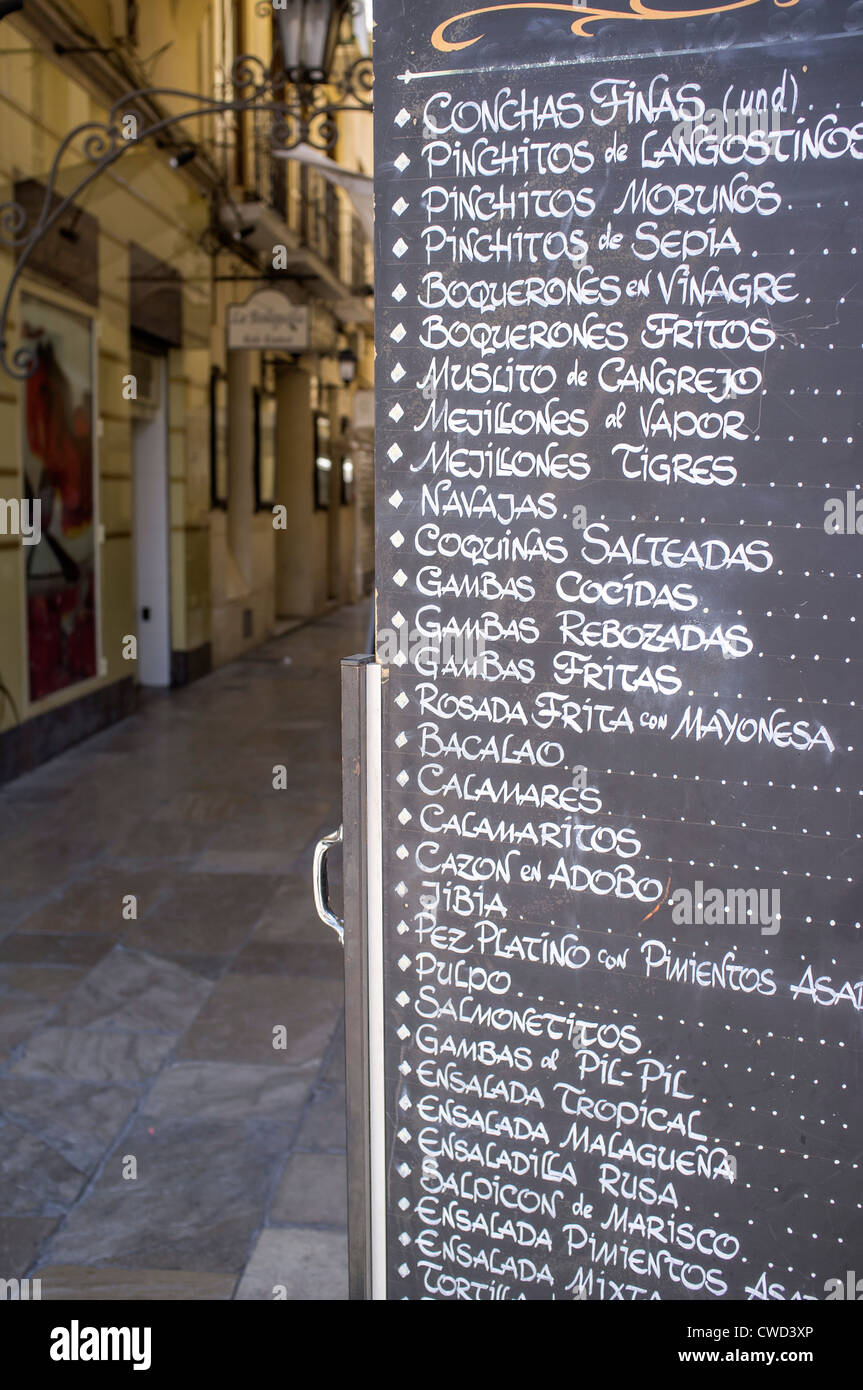 Malaga spain spanish sign hi-res stock photography and images - Alamy