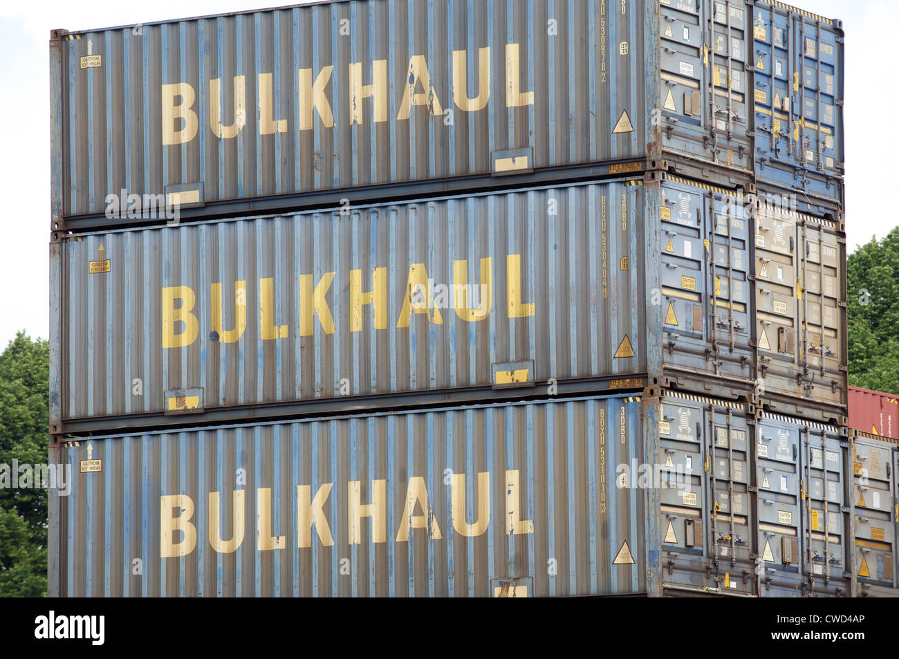 Bulhaul containers Cologne Germany Stock Photo - Alamy
