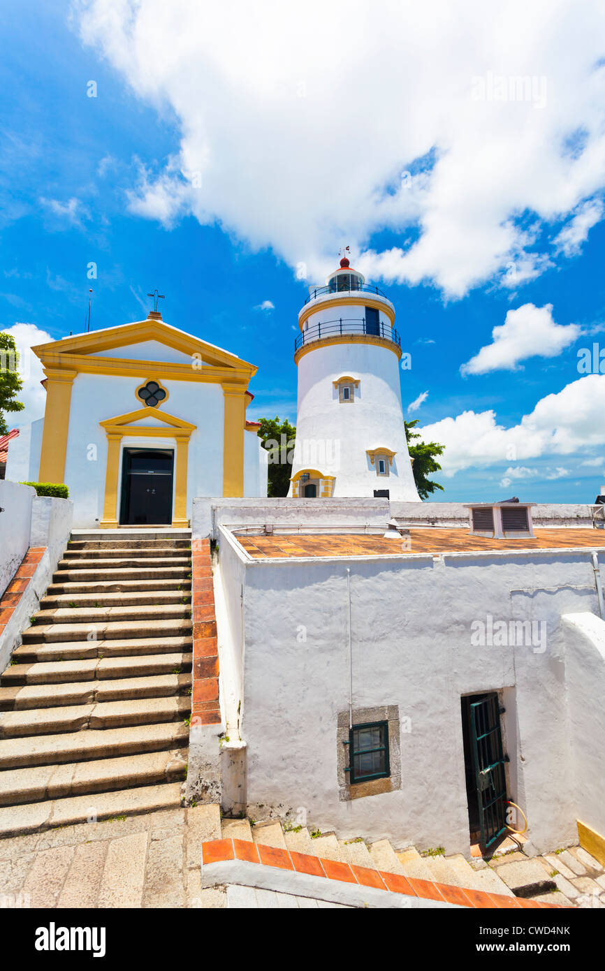 Guia Fortress lighthouse in Macau Stock Photo - Alamy