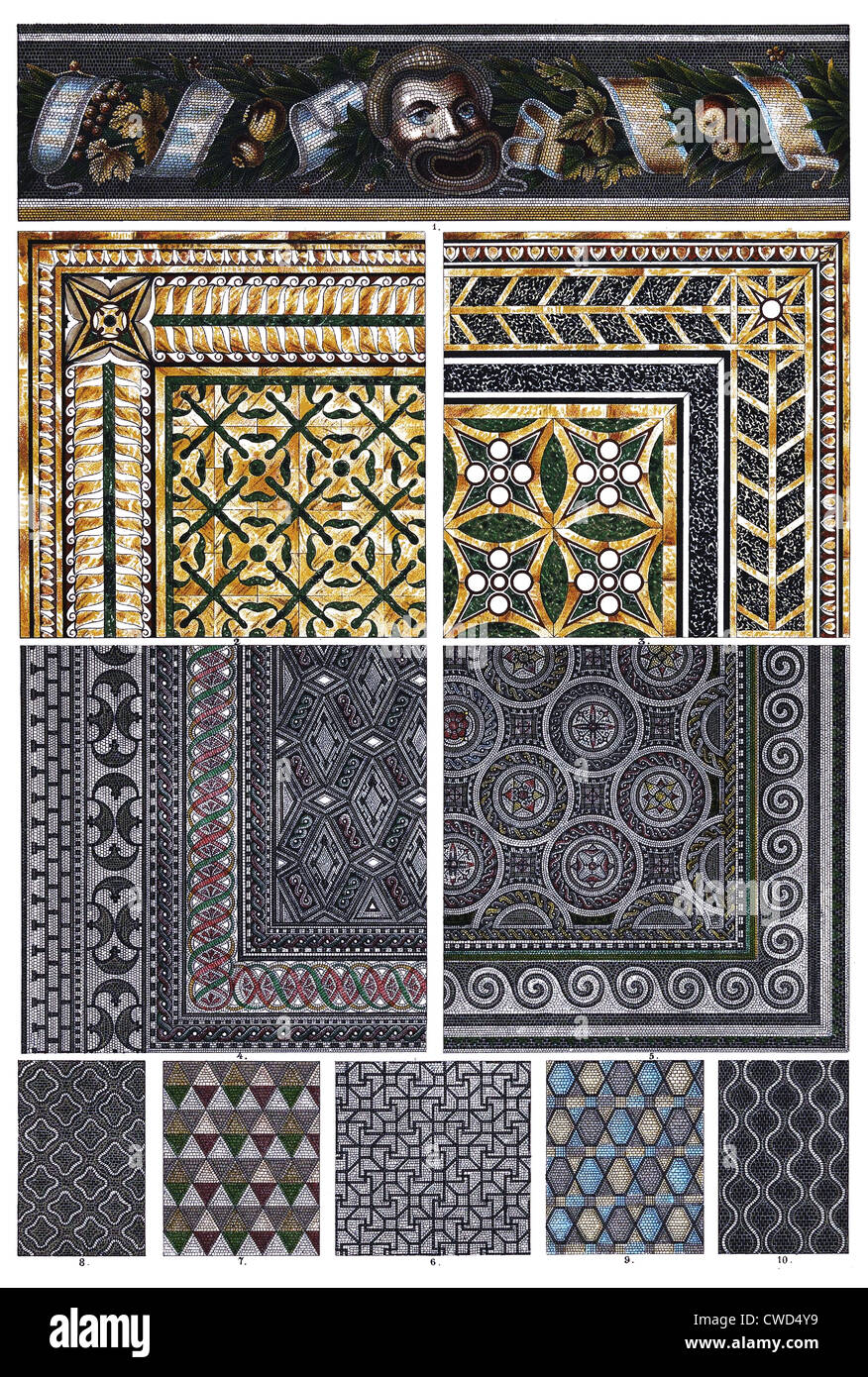 Roman Mosaic floor Stock Photo - Alamy