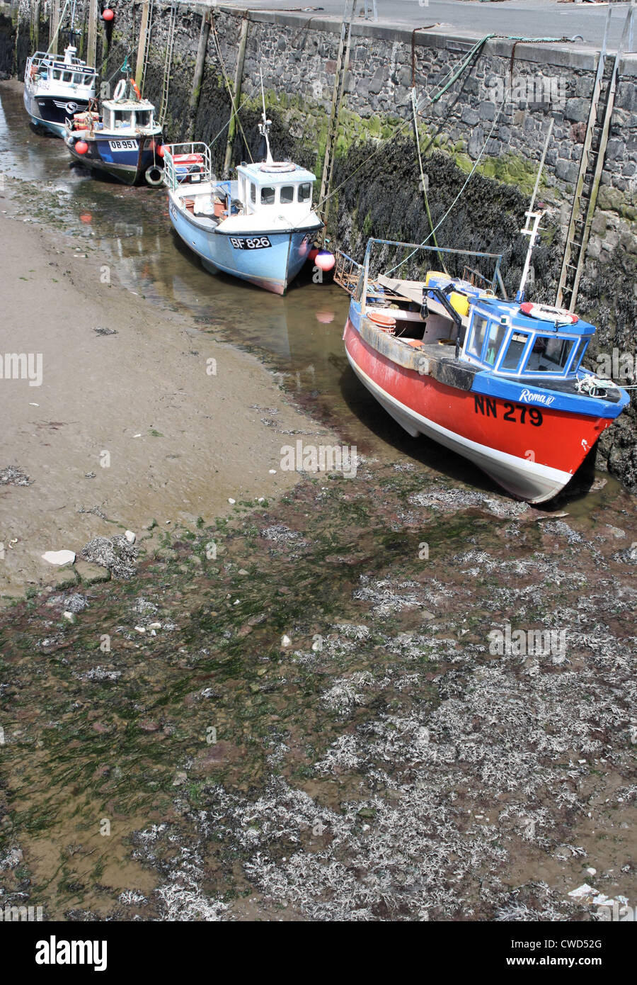 Garlieston harbour and fishing boats Galloway Stock Photo - Alamy