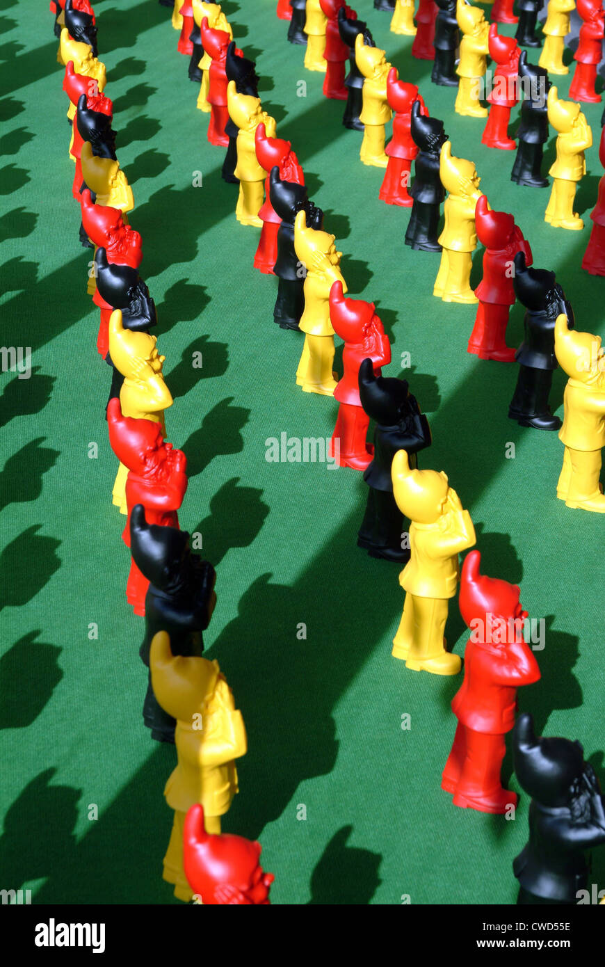 Dwarves in the German national colors Stock Photo - Alamy