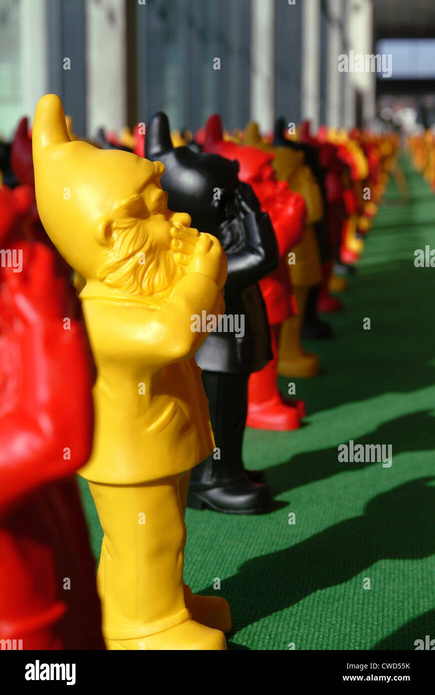 Dwarves in the German national colors Stock Photo - Alamy