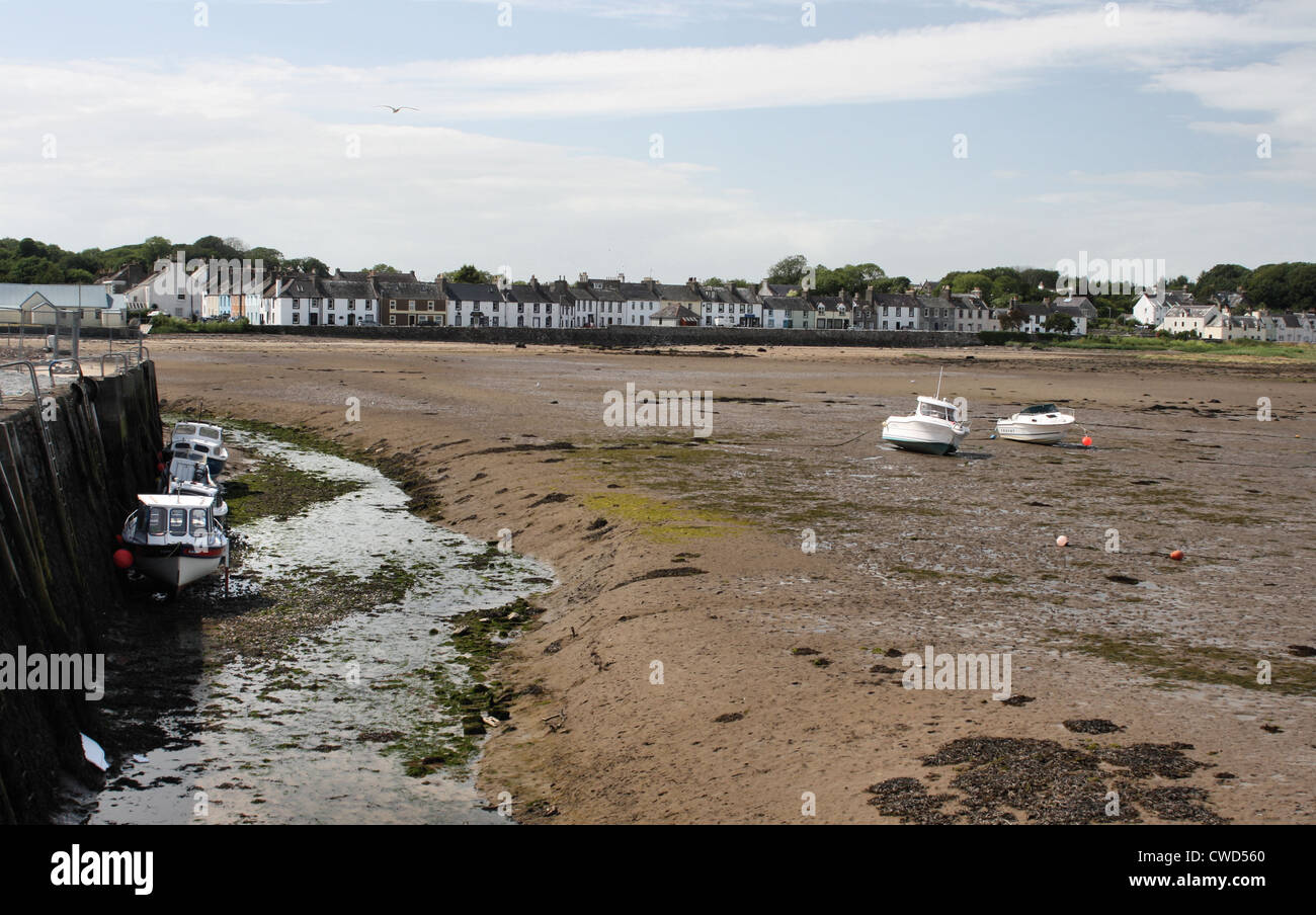 Garlieston harbour and promenade Galloway Stock Photo - Alamy