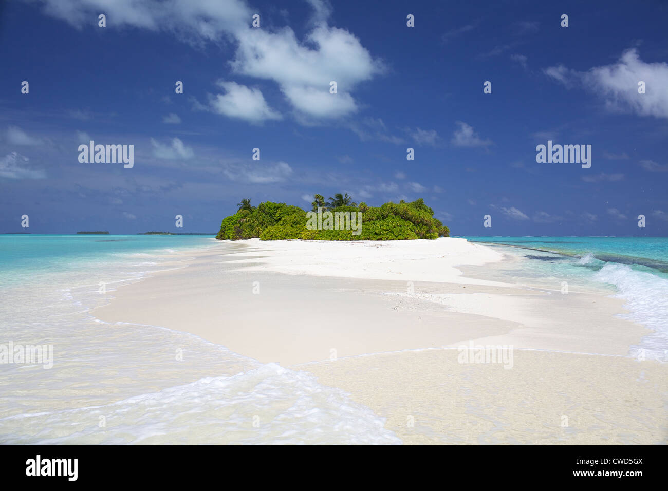 Landscape of Tropical Island with white sand Stock Photo - Alamy