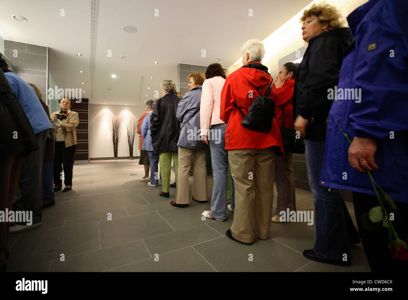 Ladies toilet queue hi-res stock photography and images - Alamy