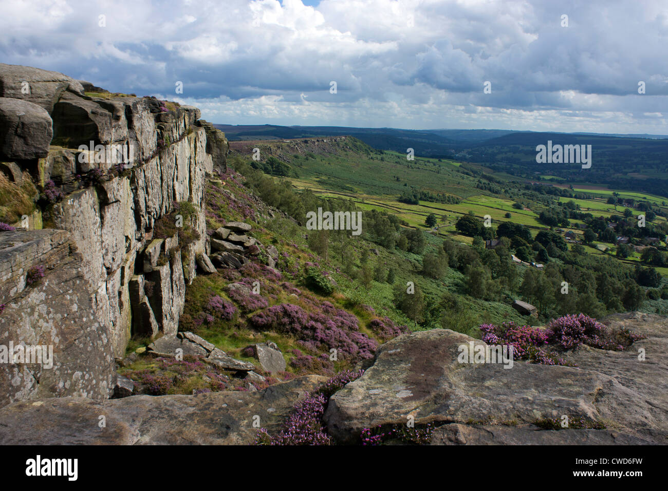 Curbar Edge, Peak District, Derbyshire Stock Photo - Alamy