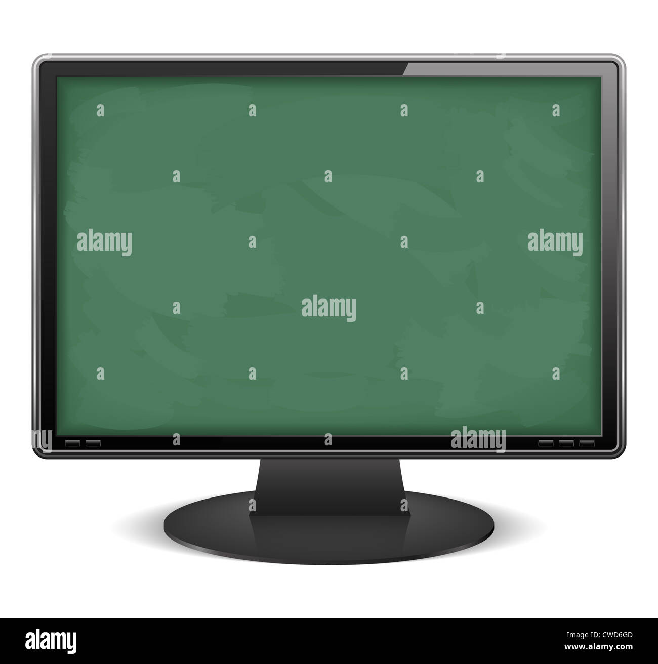 E-Learning, Computer monitor with blackboard instead of screen Stock ...