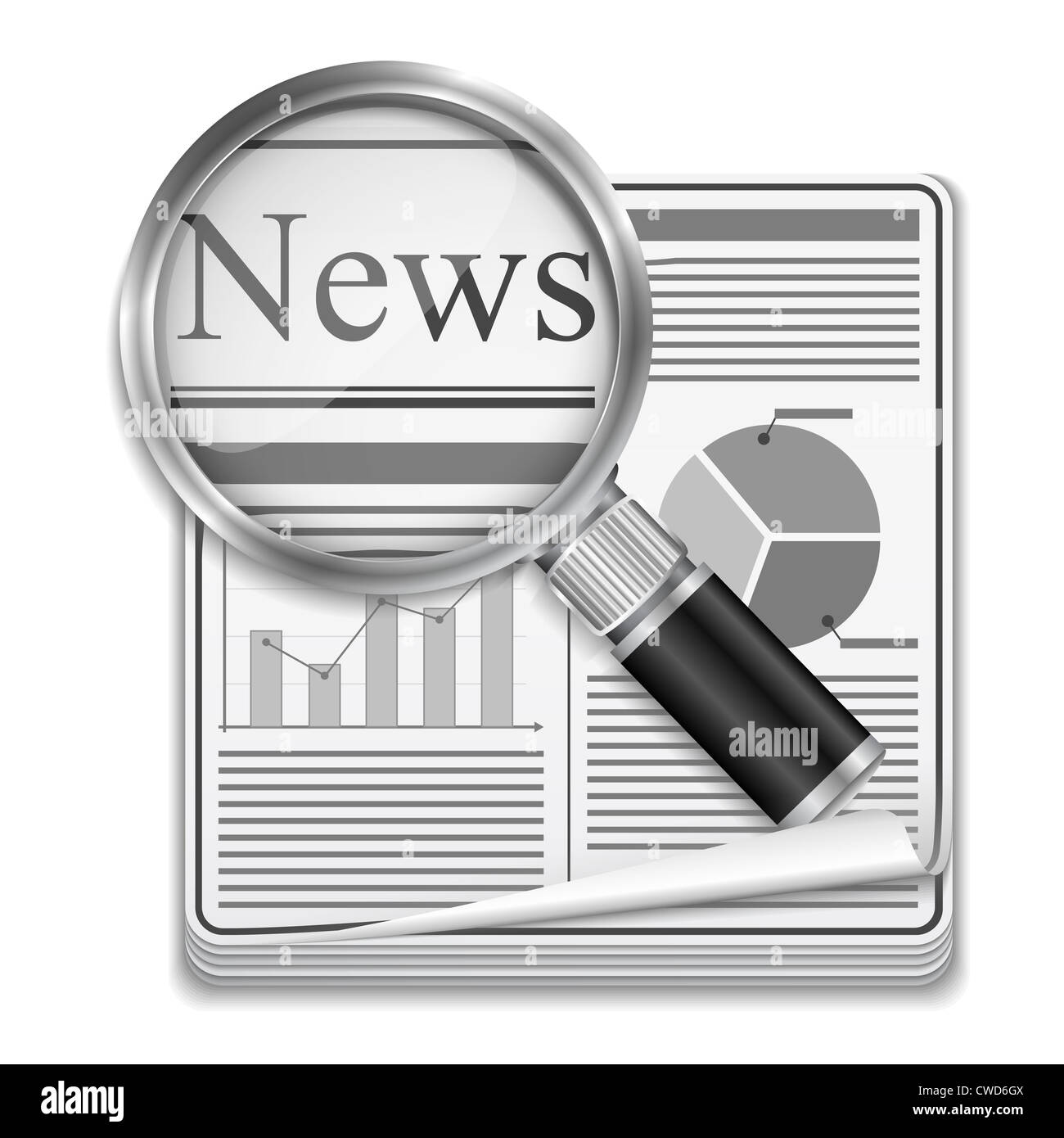 Newspaper icon hi-res stock photography and images - Alamy