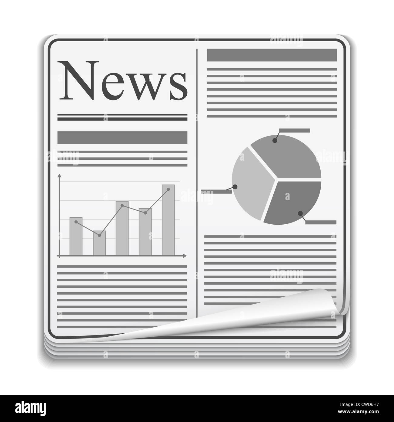 Business newspaper bar chart hi-res stock photography and images - Alamy