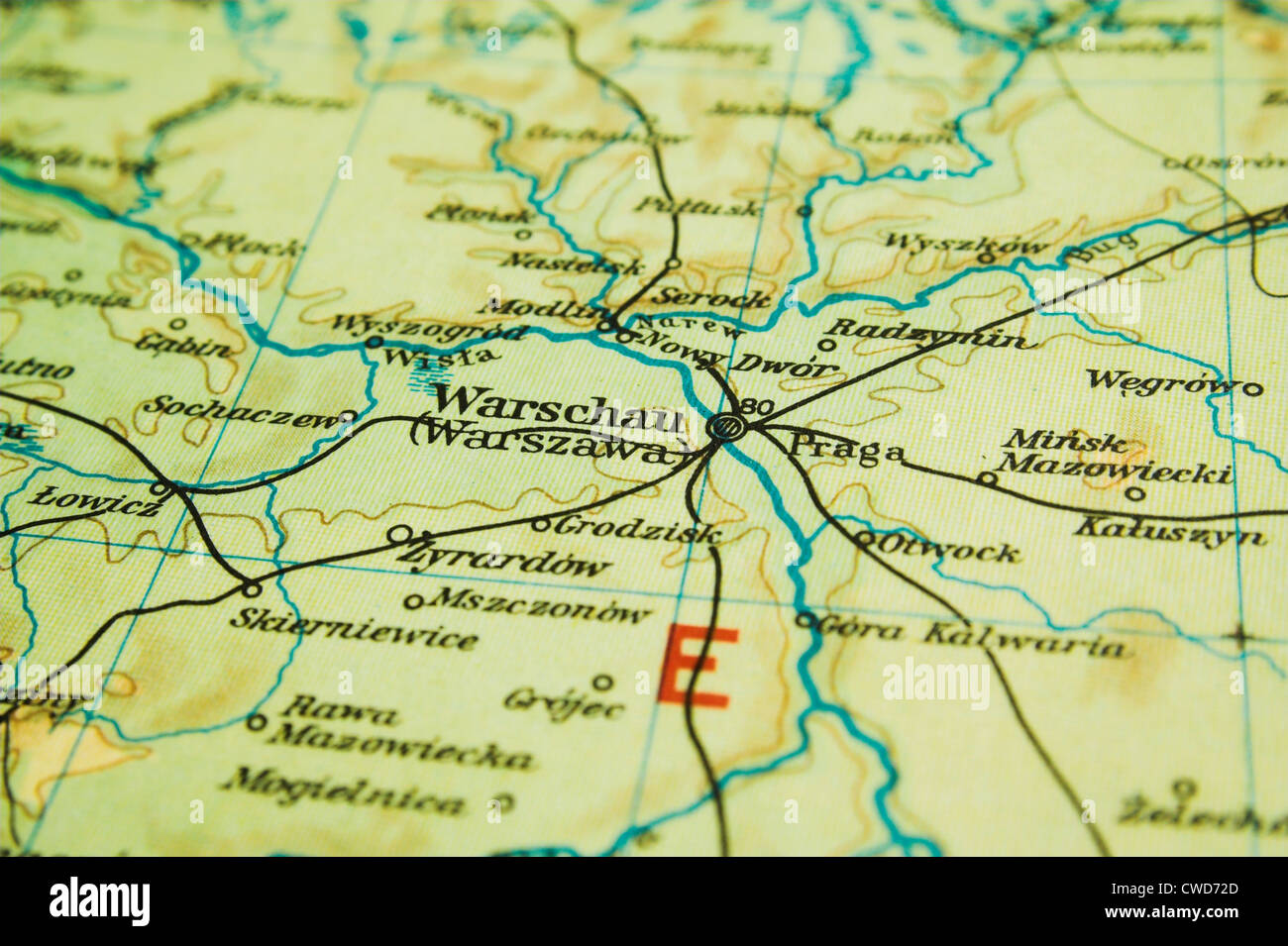 Map Of Warsaw High Resolution Stock Photography and Images - Alamy