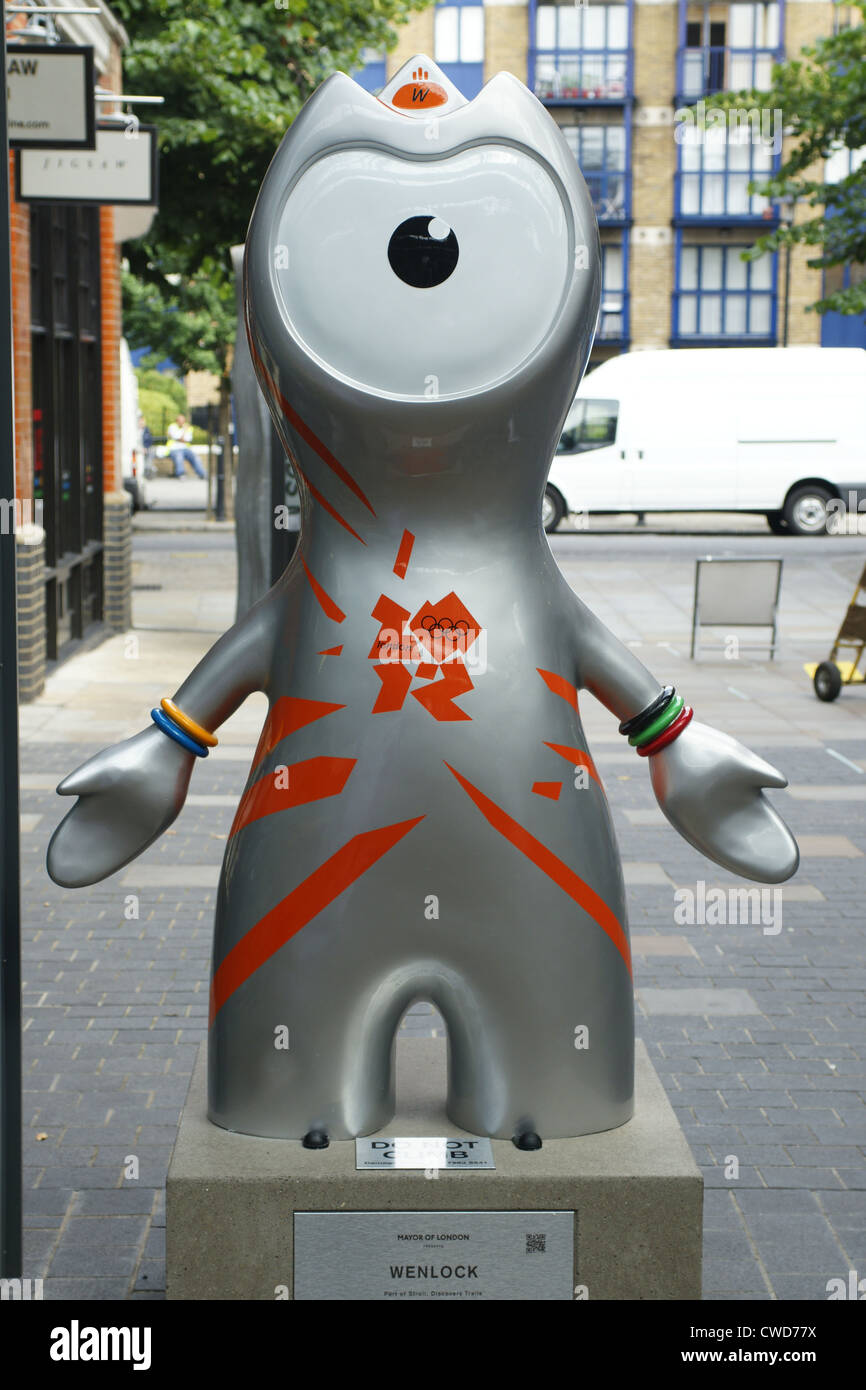 Olympic Mascot Wenlock Stock Photo - Alamy