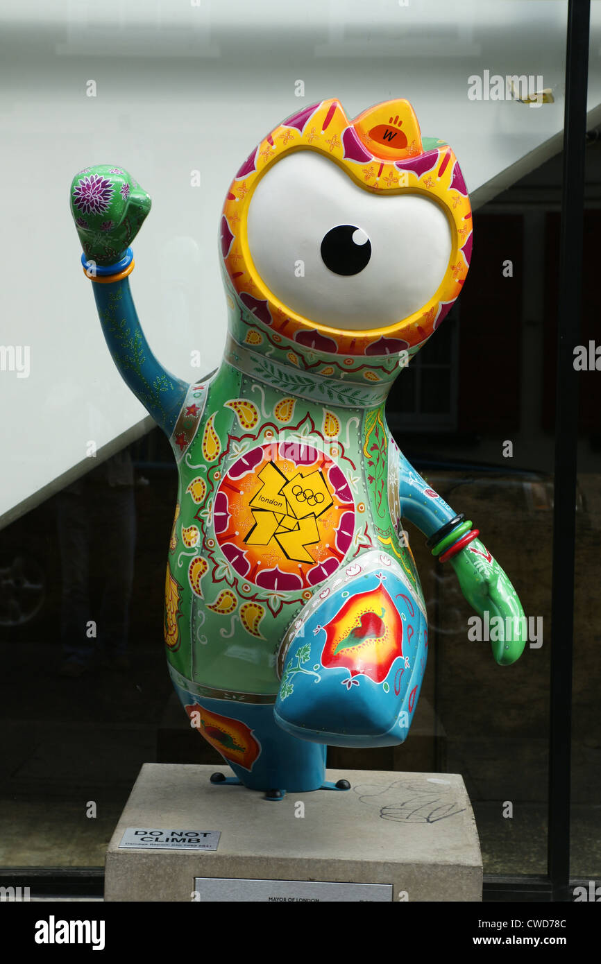 Olympic Mascot Wenlock in Brick Lane Stock Photo - Alamy