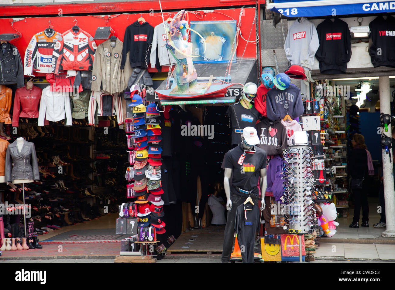 Camden Market High Street Shops - London UK Stock Photo - Alamy