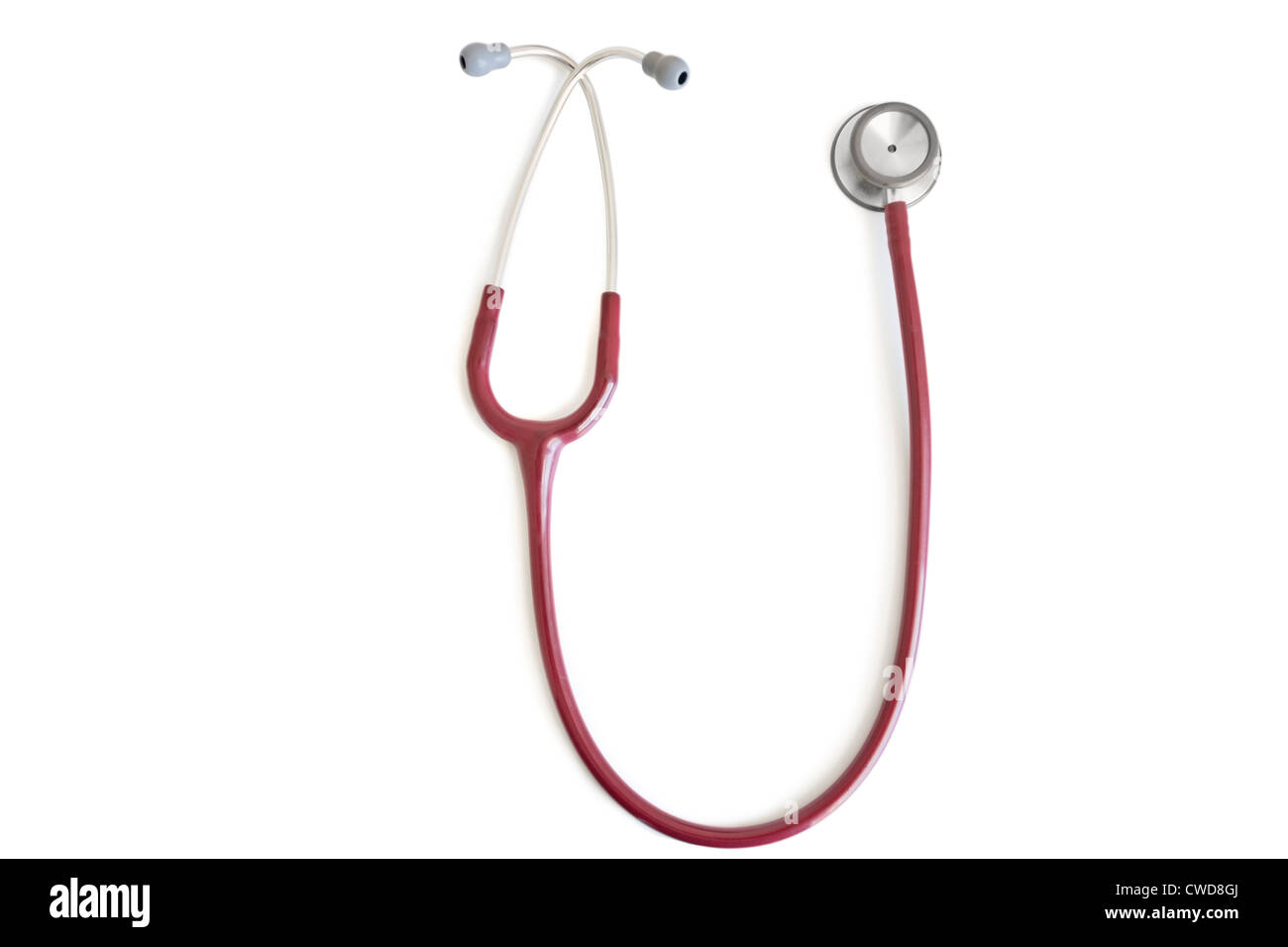 A stethoscope isolated over white background Stock Photo - Alamy
