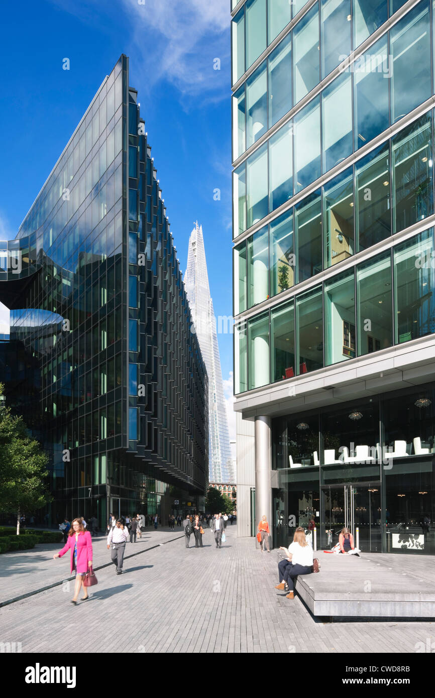 Office buildings and The Shard, London, England Stock Photo - Alamy