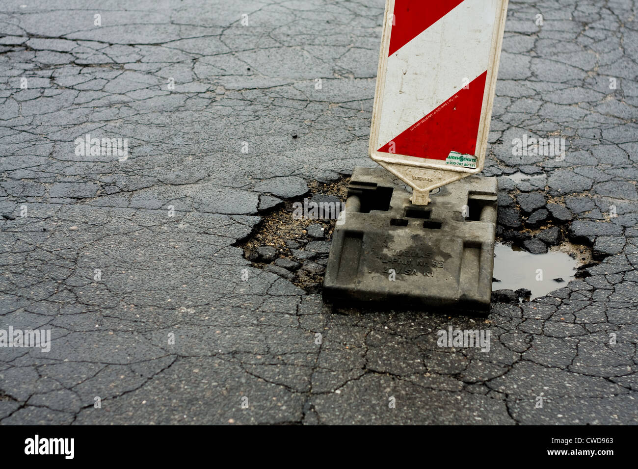 Pot Hole Warning Sign High Resolution Stock Photography and Images - Alamy