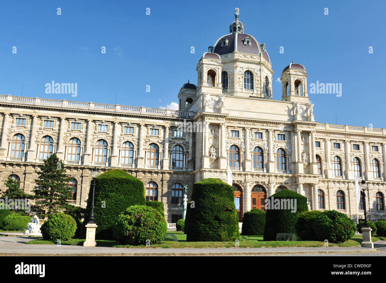 Architectural panorama of the Museum of History of Art in Vienna ...