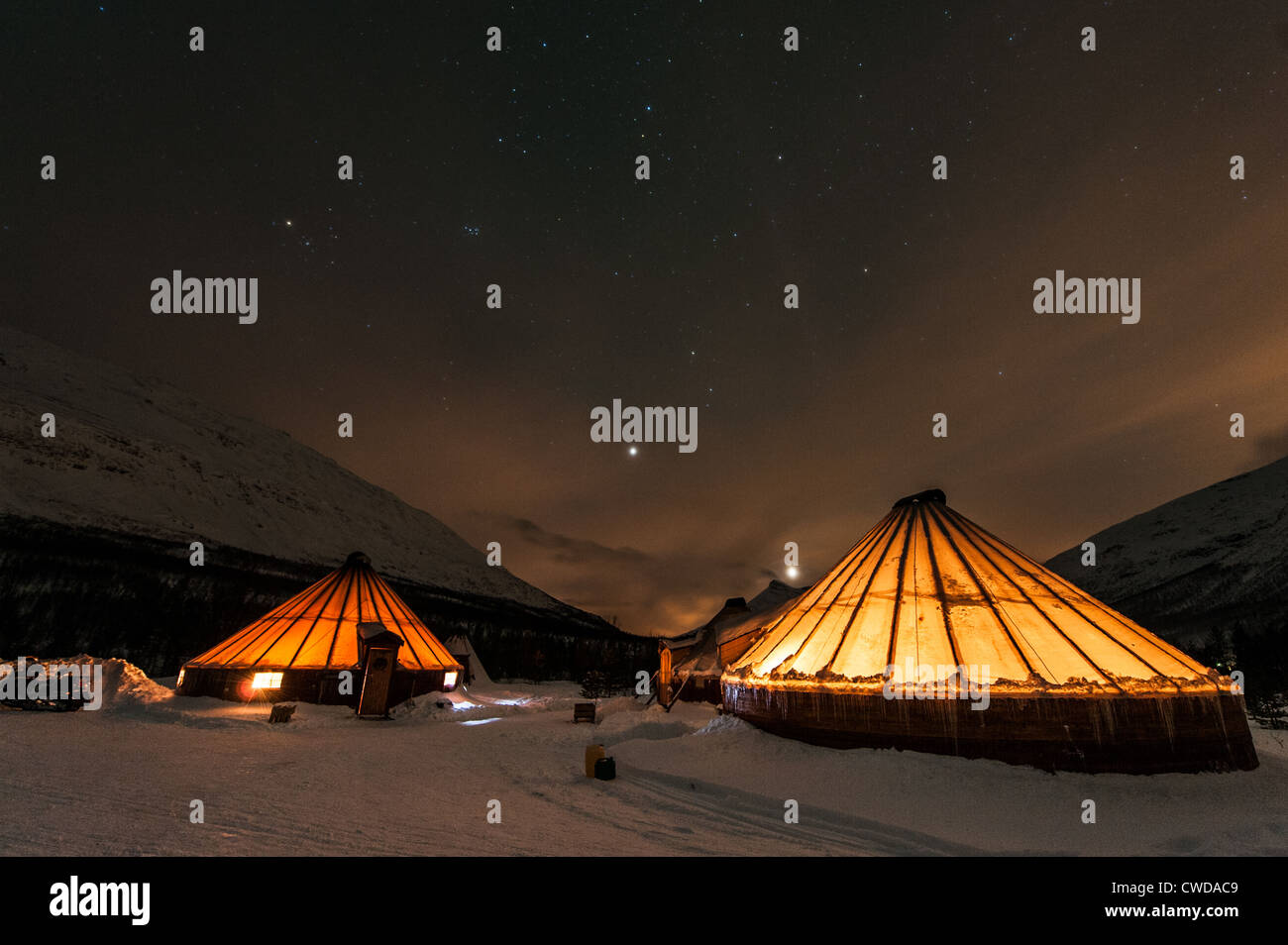 Sami cabins in tamok valley hi-res stock photography and images - Alamy