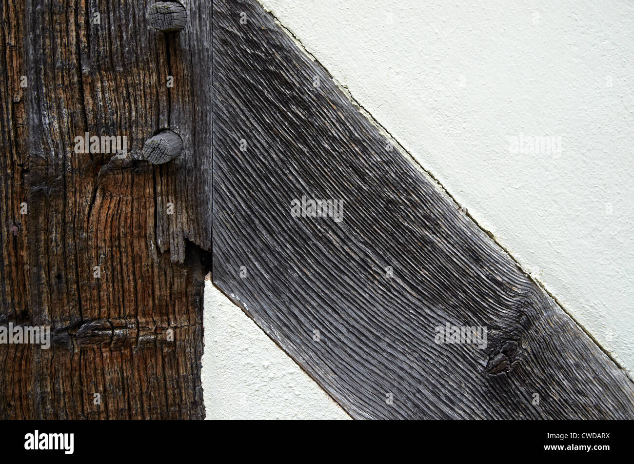 Joints in oak framing of a timber framed building built during the Arts ...