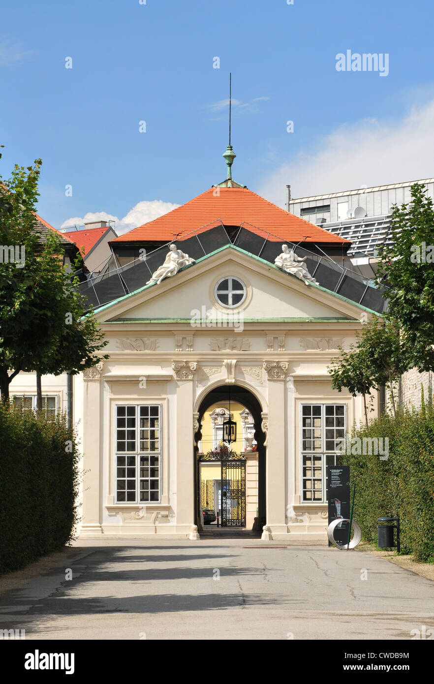 Architectural detail of Lover Belvedere, one of the most important ...