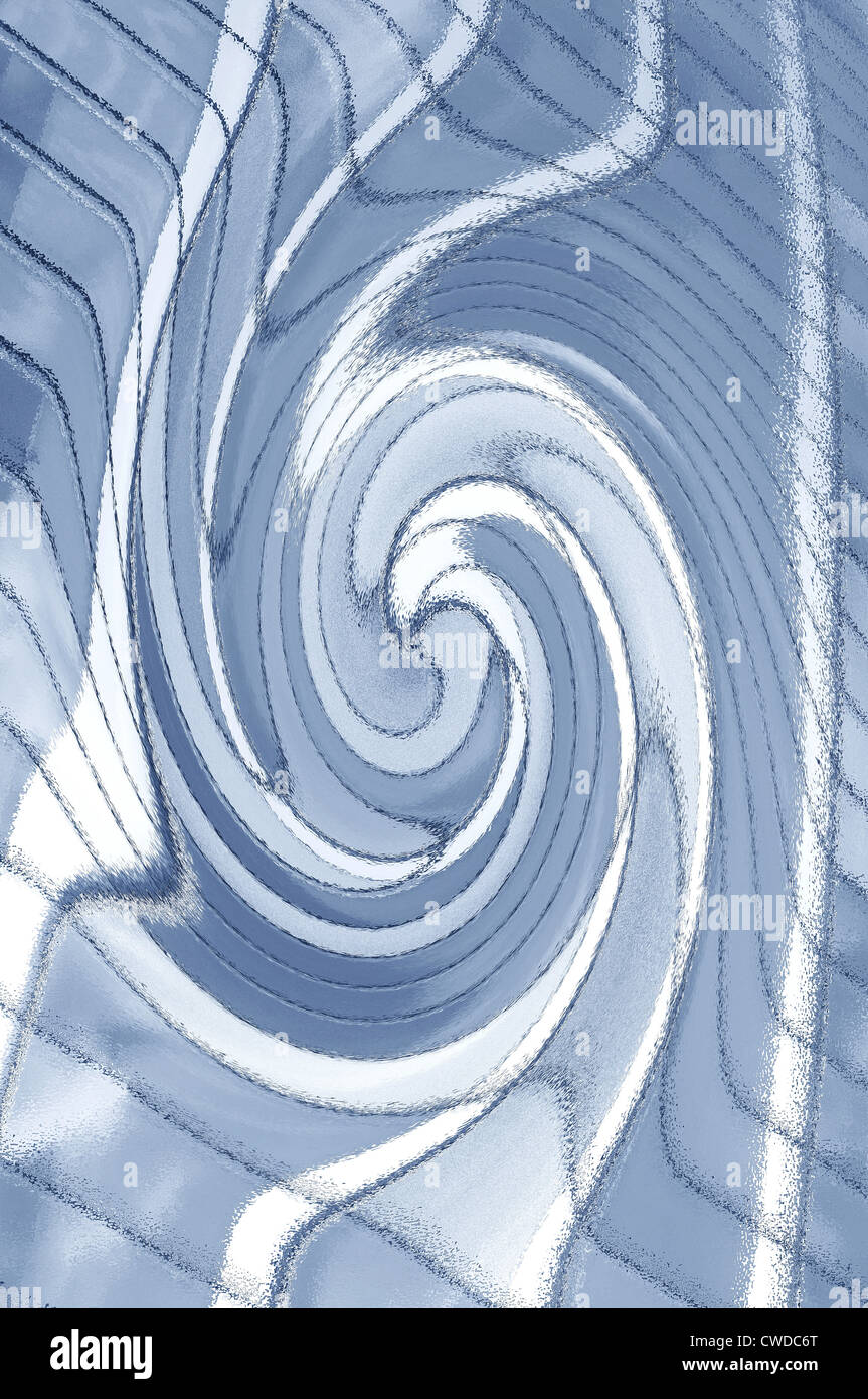 Abstract blue spiral shape suitable as background Stock Photo - Alamy