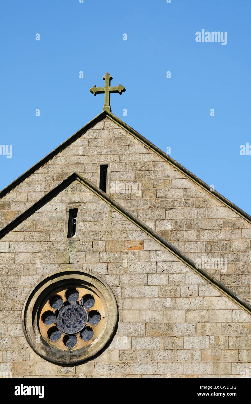 Old church detail in Settle, North Yorkshire (England Stock Photo - Alamy
