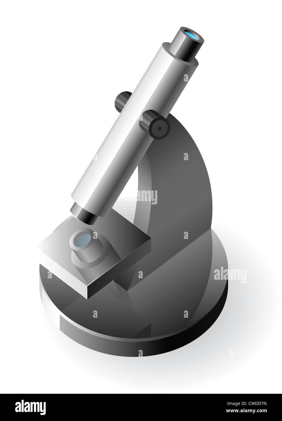 Icon of microscope Stock Photo - Alamy