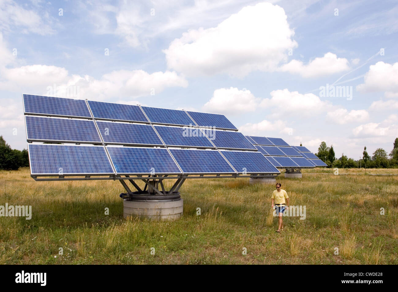 Berlin, photovoltaic system Stock Photo - Alamy