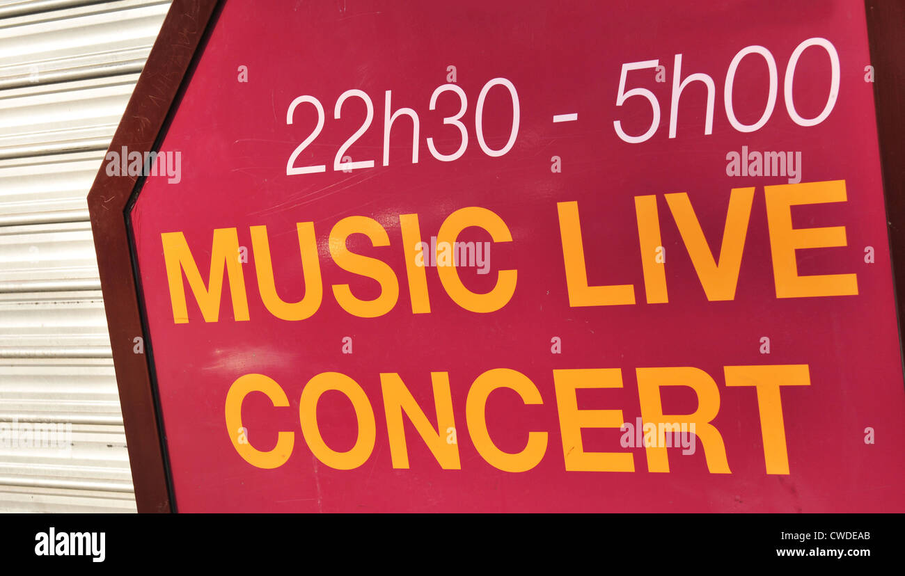 Music live concert advert poster hi-res stock photography and images ...