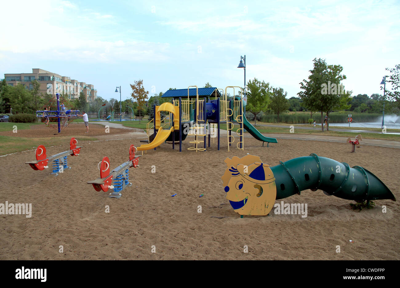 A playground in a Toronto park Stock Photo - Alamy
