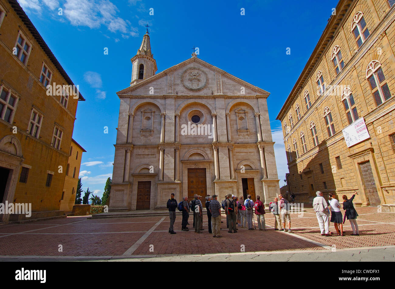 Pienza, Cathedral, Santa Maria Assunta Cathedral, Pio II square, Piazza ...