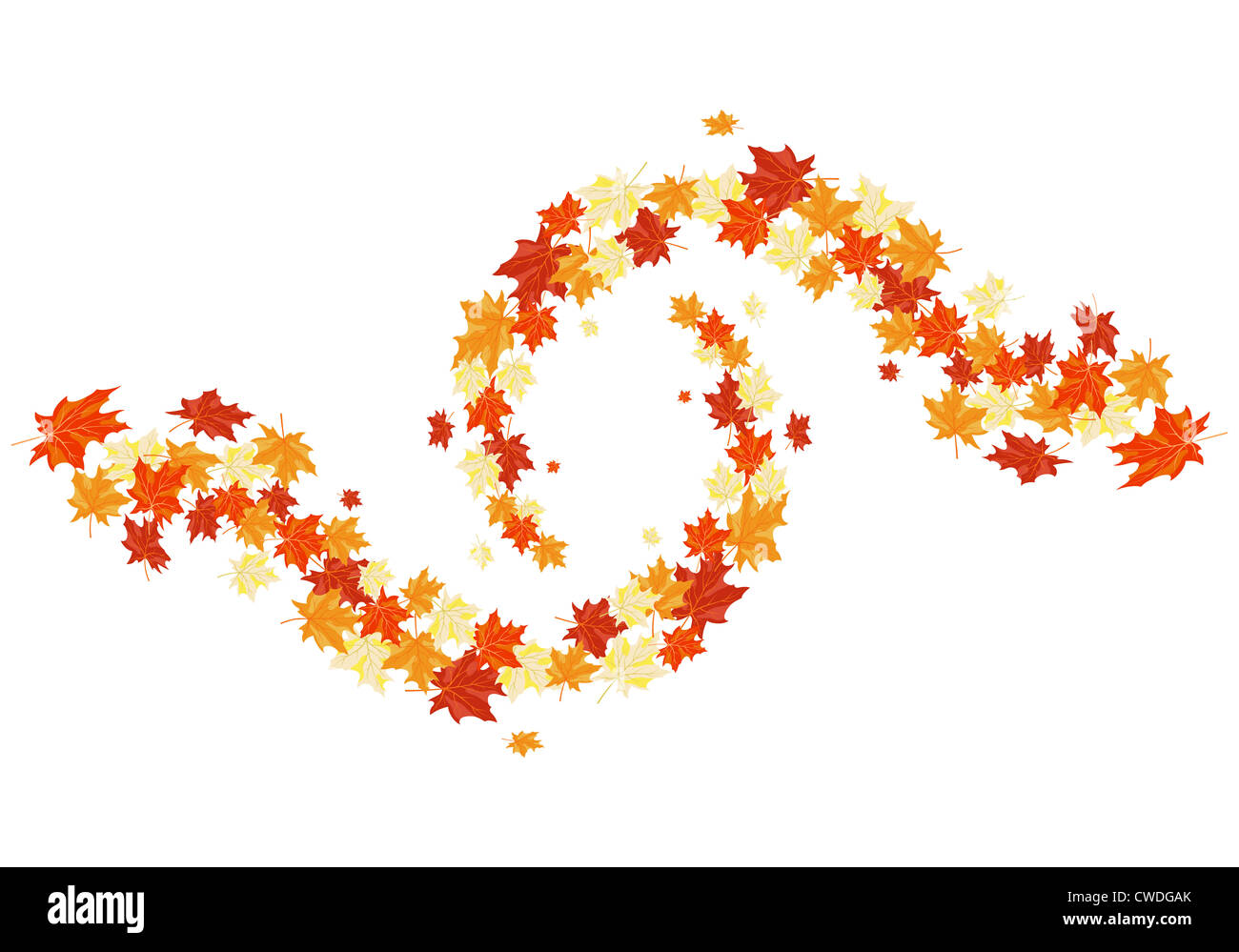 Autumn maples falling leaves background. Vector illustration Stock ...