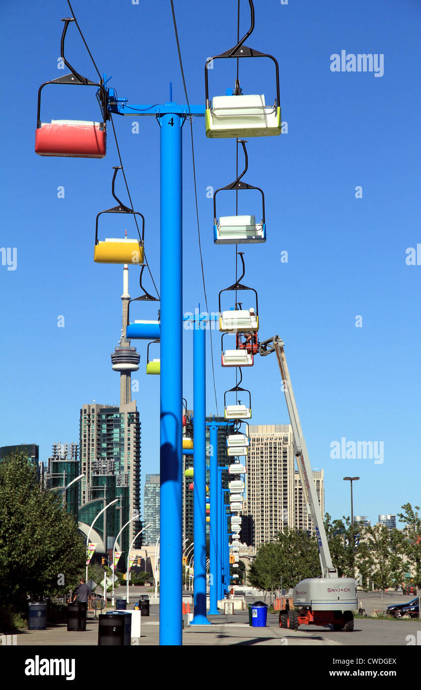 Chairlift tower hi-res stock photography and images - Alamy