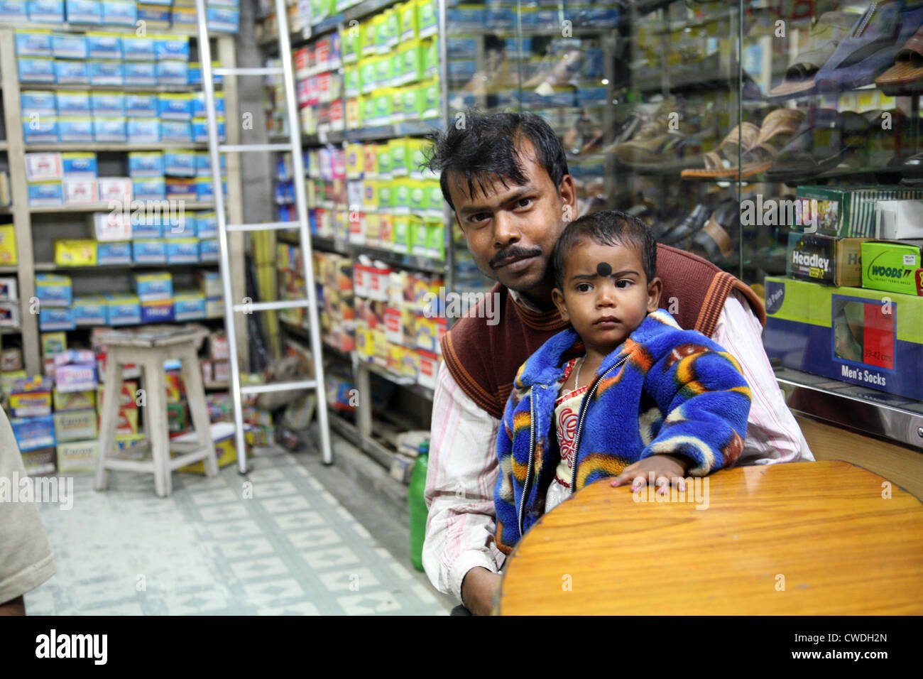 Indian poor father hi-res stock photography and images - Alamy
