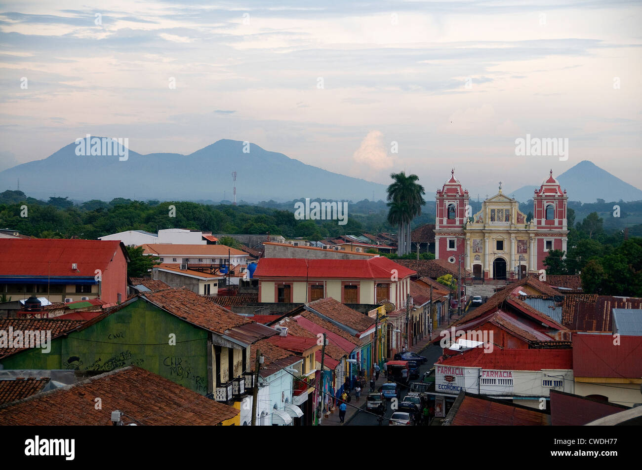 The city of Leon, Nicaragua's first capital city established in 1610 ...