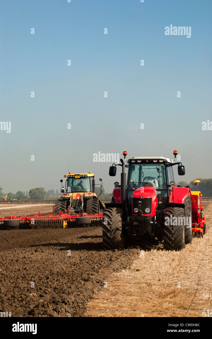 Ploughing sowing and harrowing hi-res stock photography and images - Alamy