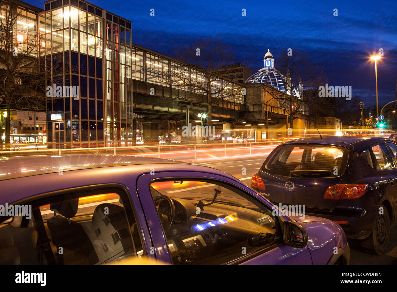 Berlin,Schoenberg,Nollendorfplatz underground station at night Stock ...