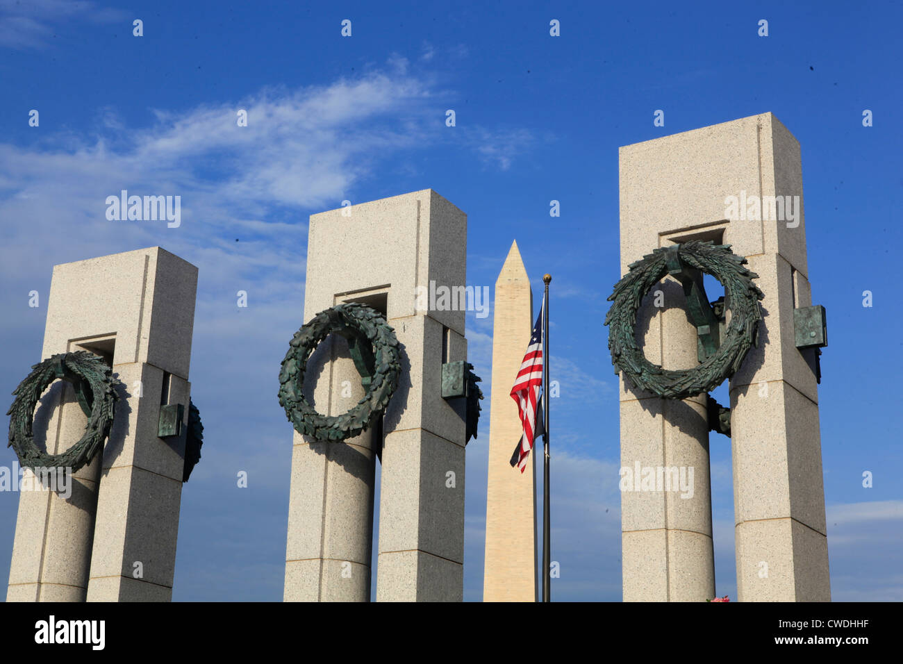 World War two WWII II memorial washington D.C Stock Photo - Alamy