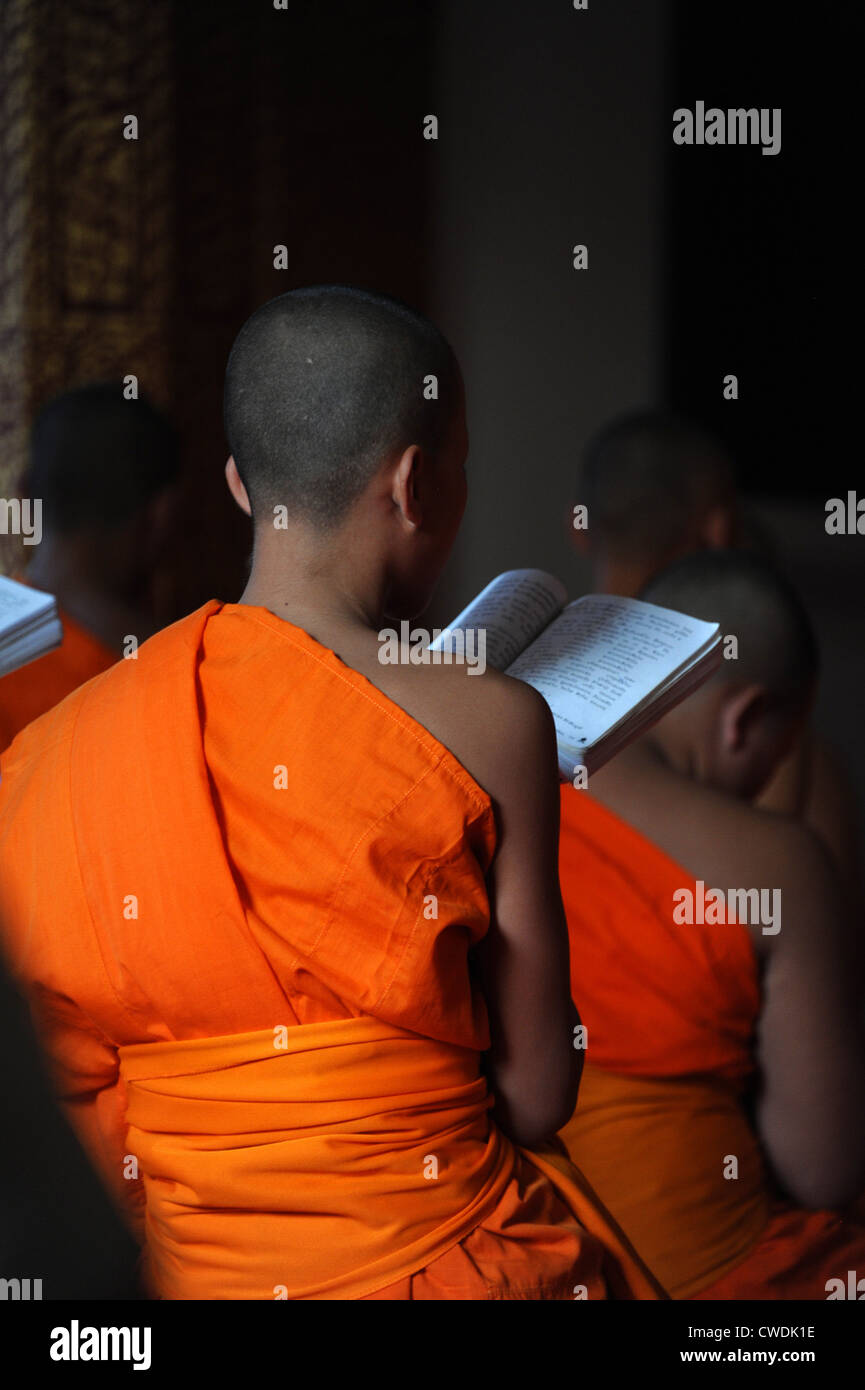 Novice monk by temple hi-res stock photography and images - Alamy