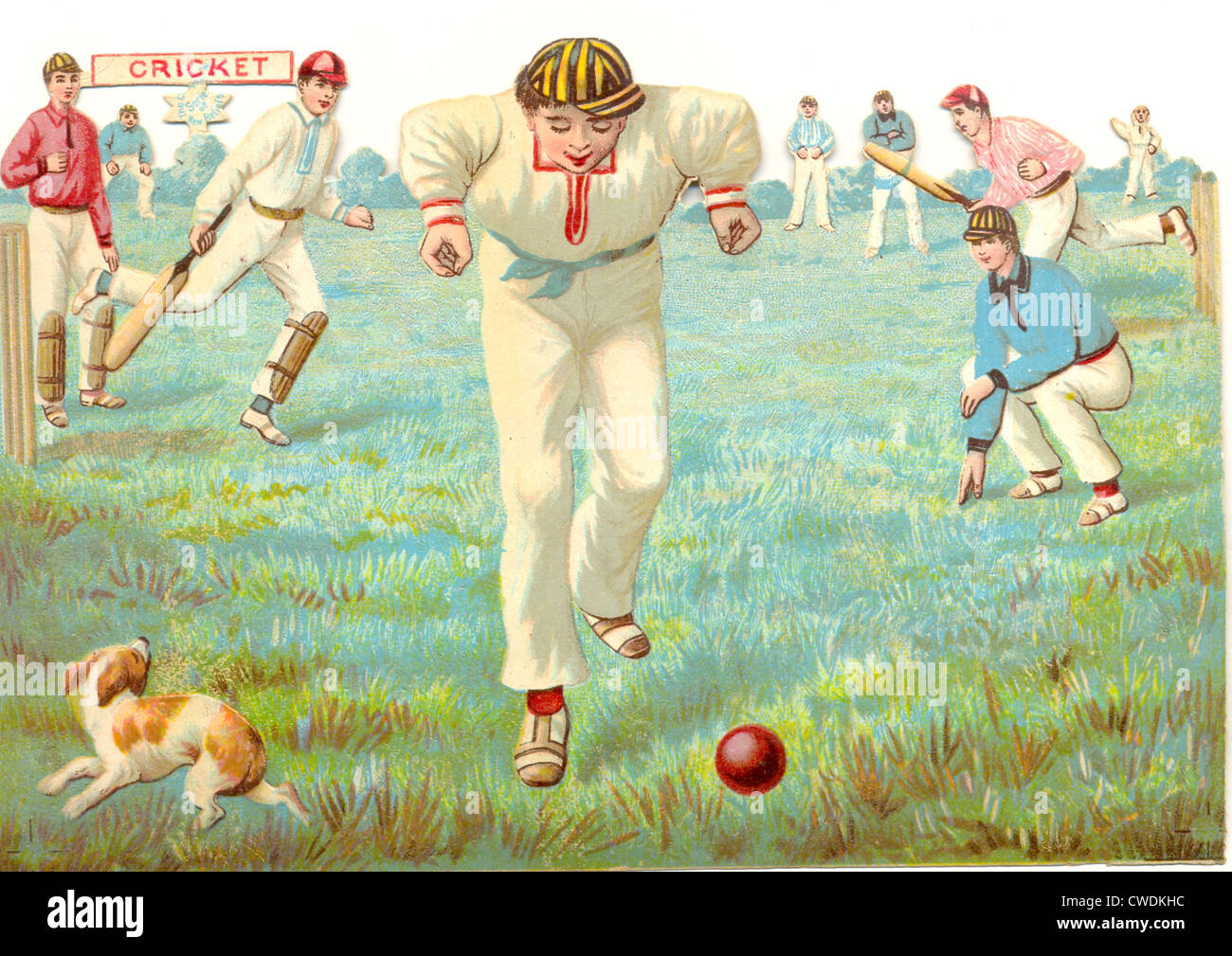 Victorian cricket match 1880s hi-res stock photography and images - Alamy