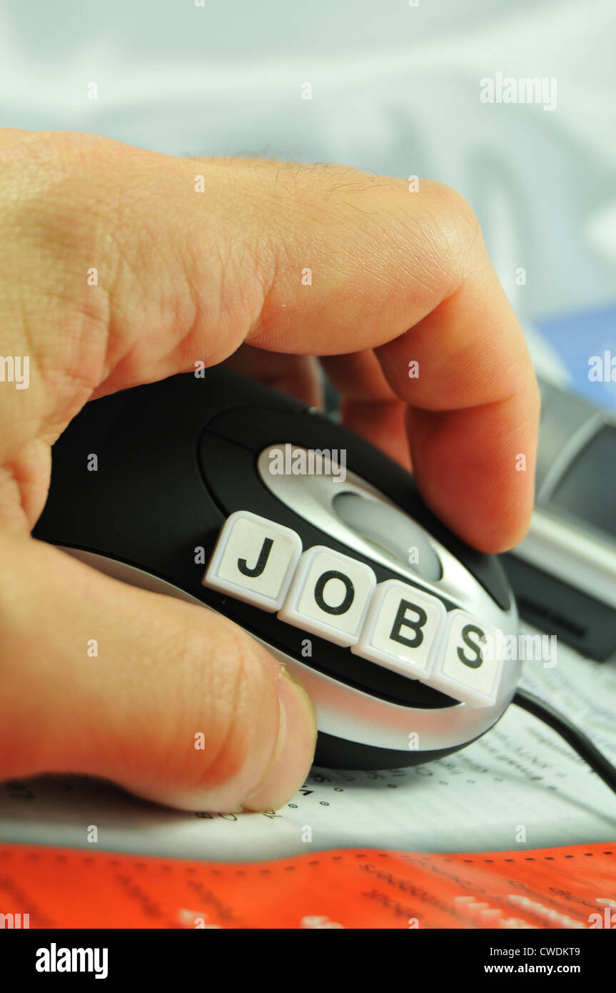 Job seeking search work vacancy hi-res stock photography and images - Alamy