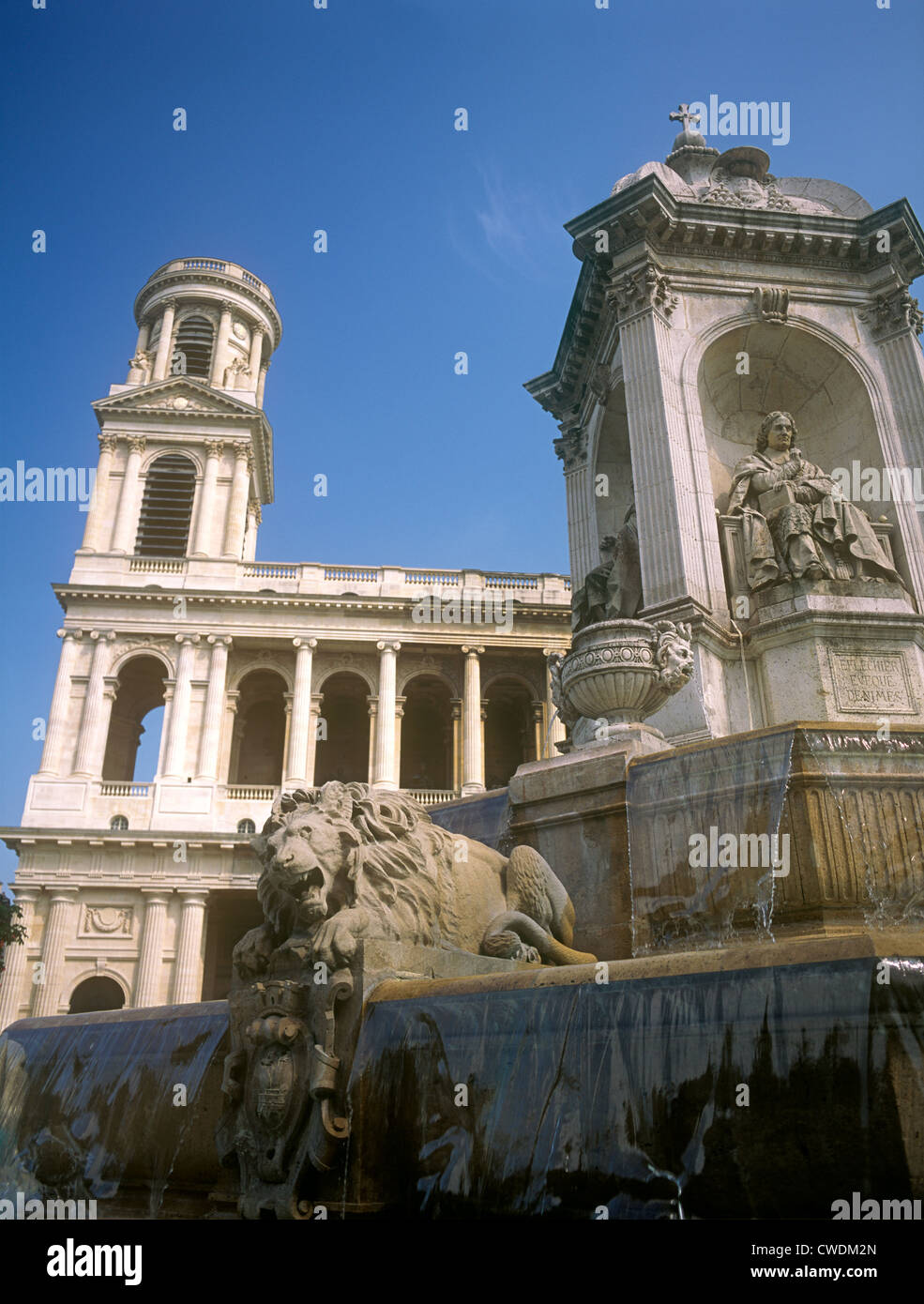 Saint sulpice church statue hi-res stock photography and images - Alamy