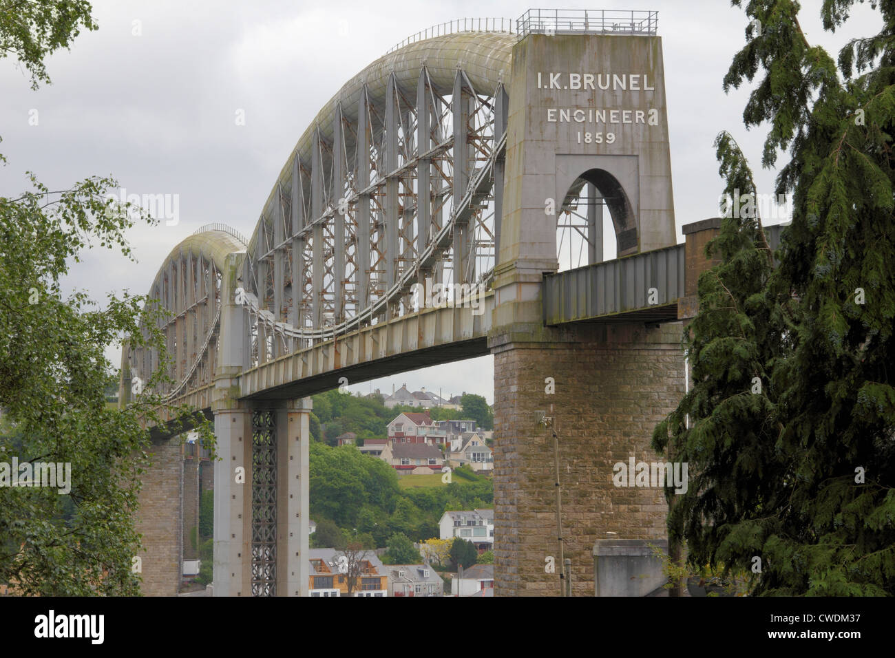 Railway bridge river tamar hi-res stock photography and images - Alamy