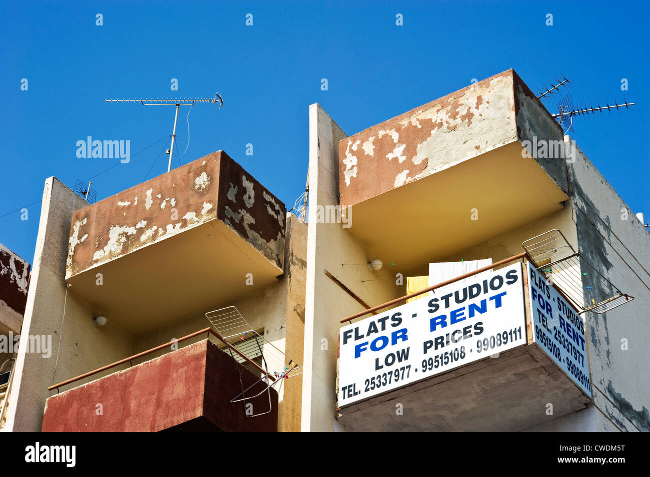 A block of flats in Limassol, Cyprus Stock Photo - Alamy